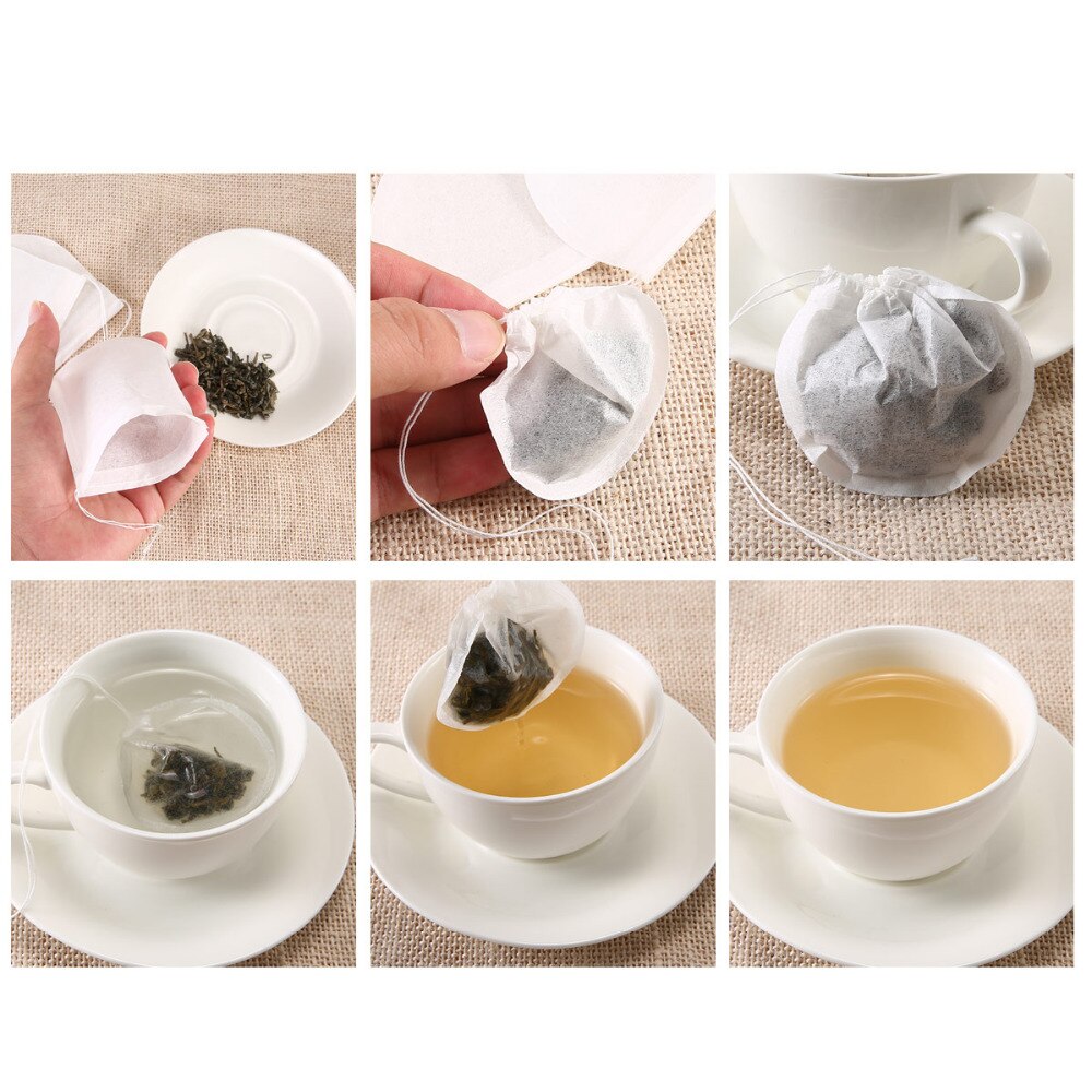 Round Tea Bags 100 Pcs/lot Teabags Empty Scented F... – Vicedeal