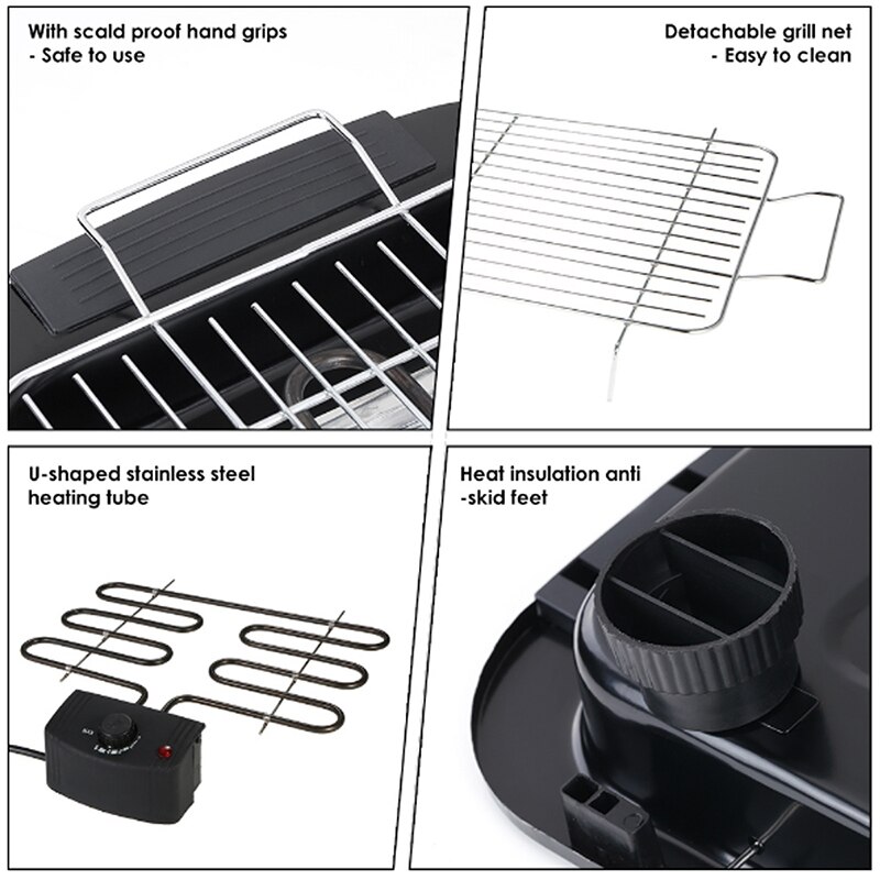 Non Stick Temperature Control Electric BBQ Teppany... – Grandado