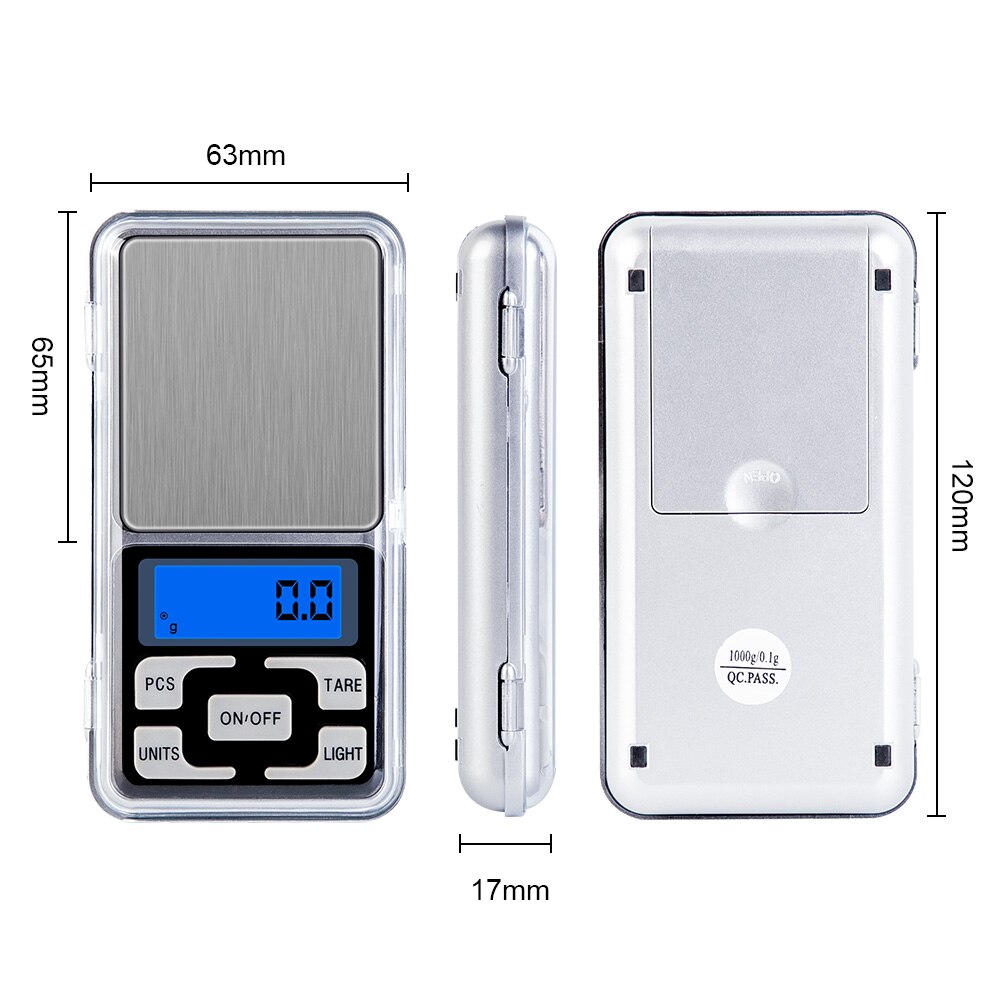 Mini Digital Scale 100/200/300/500g 0.01/0.1g High... – Vicedeal