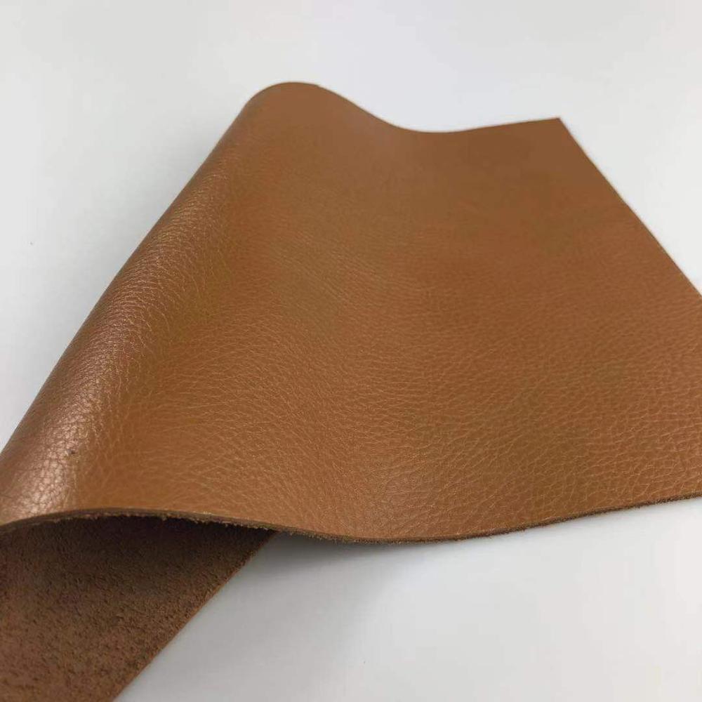 Leather purple yellow brown lychee suede leather w... – Vicedeal
