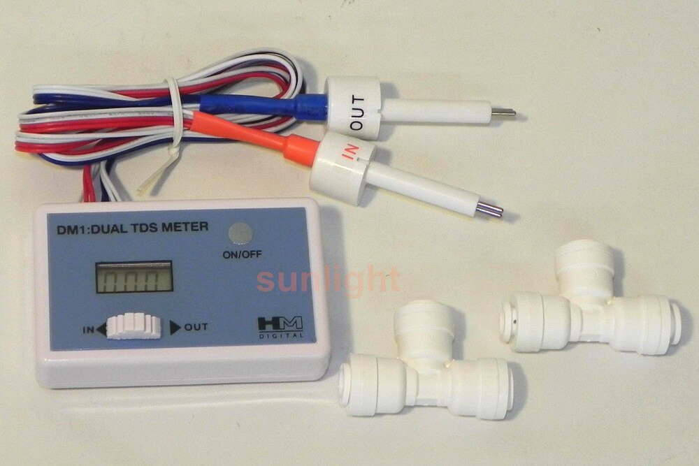 Tds Meter Inline HM Digital DM-1 Inline Dual TDS Meter - Water Quality ...
