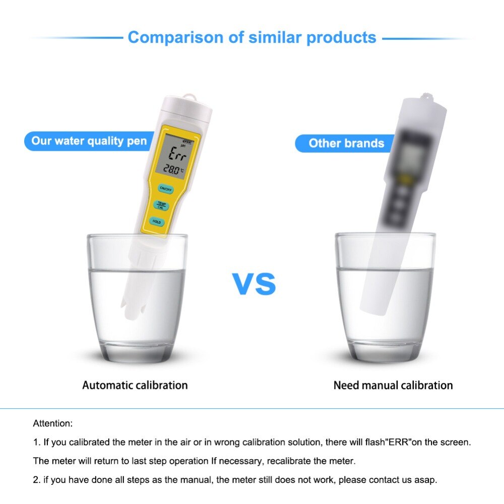 Newly Digital LCD Automatic Correction PH Meters S... – Vicedeal
