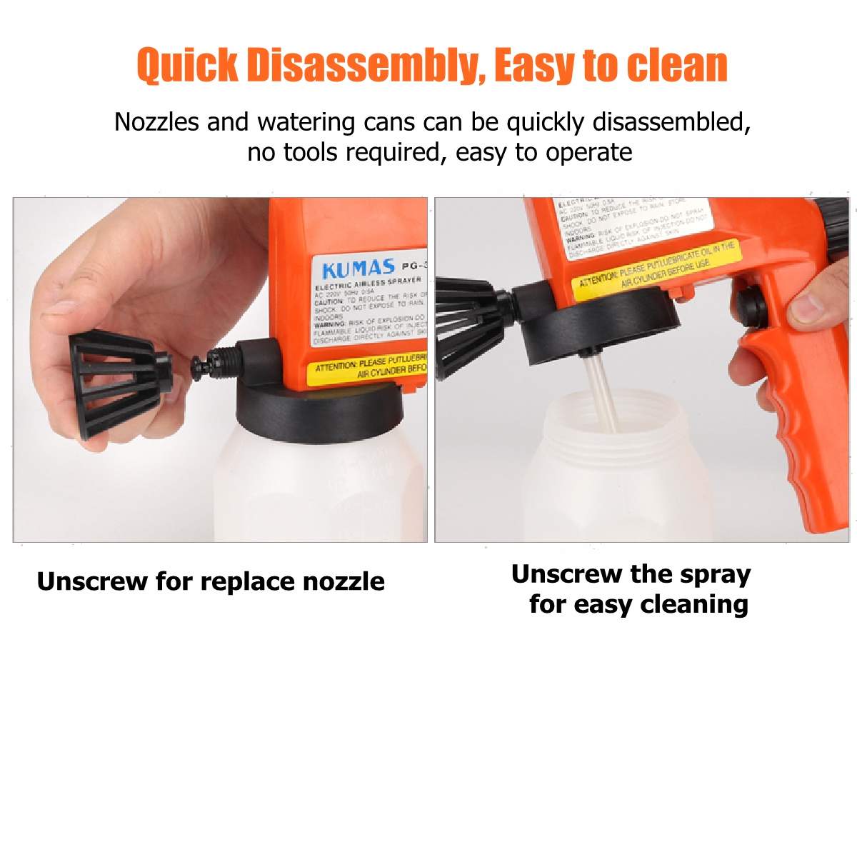 220V Large Capacity Electric Paint Sprayer Airless... – Grandado