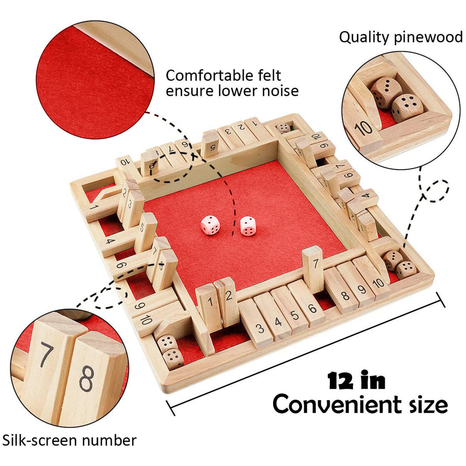 Wooden Number Board Box Wooden Mathematic Traditio... – Grandado