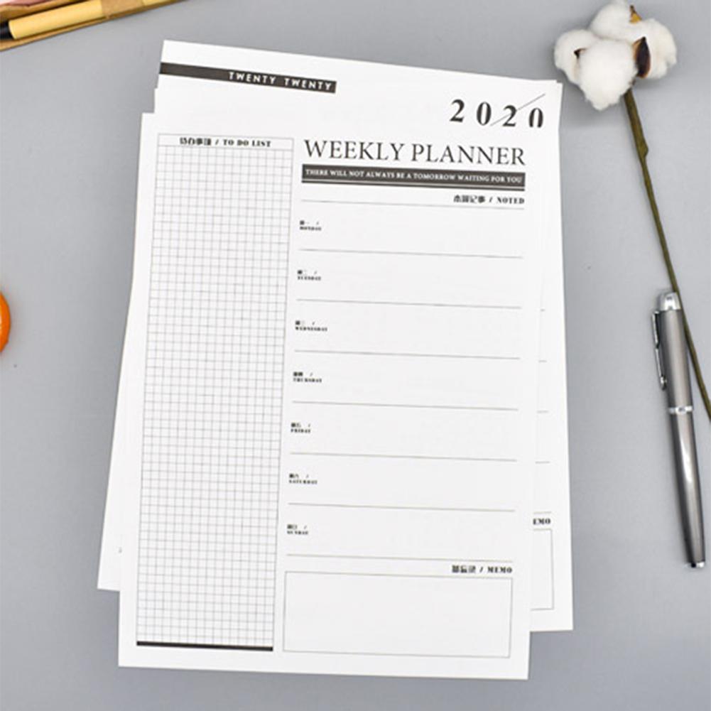 21*28.5CM Schedule Plan Note Calendar Kraft Paper ... – Grandado