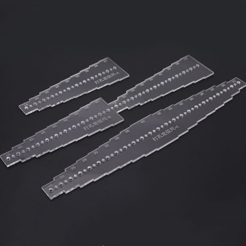 1 pc Acrylic Belt Positioning Ruler Manual DIY Lea... – Grandado