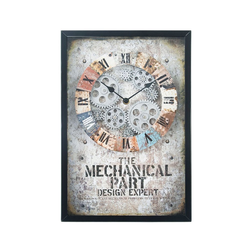 Wall Clocks Simple Mute Quartz Clock Industrial Ar... – Grandado