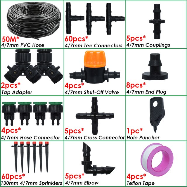 KESLA 5-50M Micro Drip Irrigation System Automatic... – Grandado