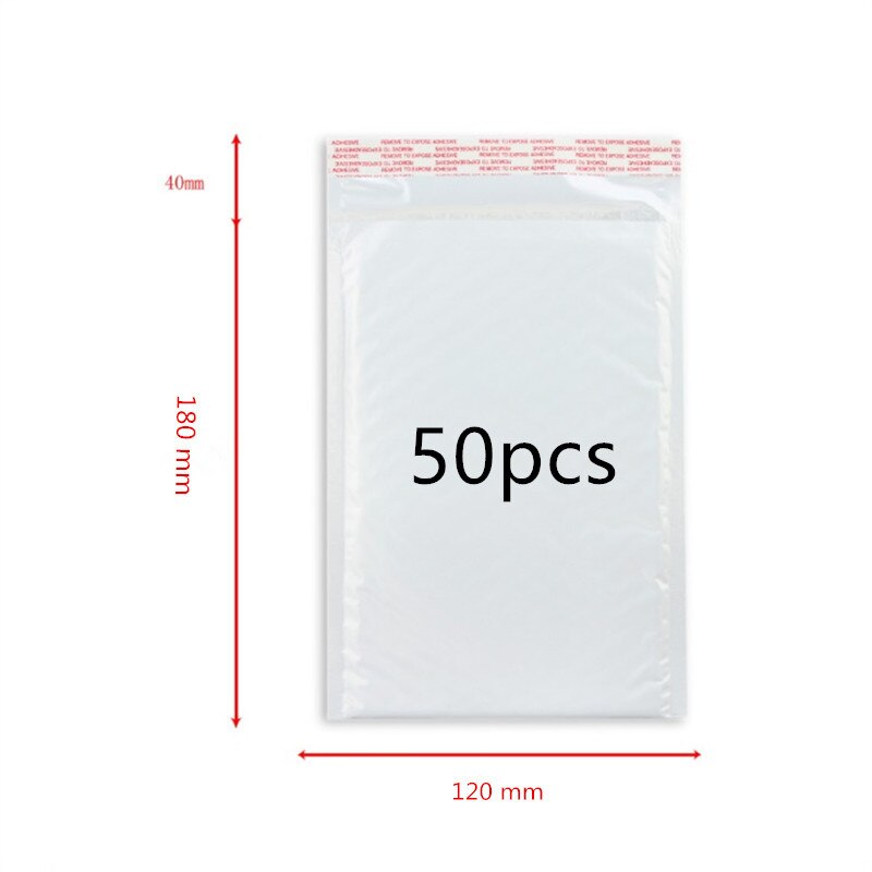 50 Pcs Waterproof White Pearl Film Bubble Envelope... – Grandado