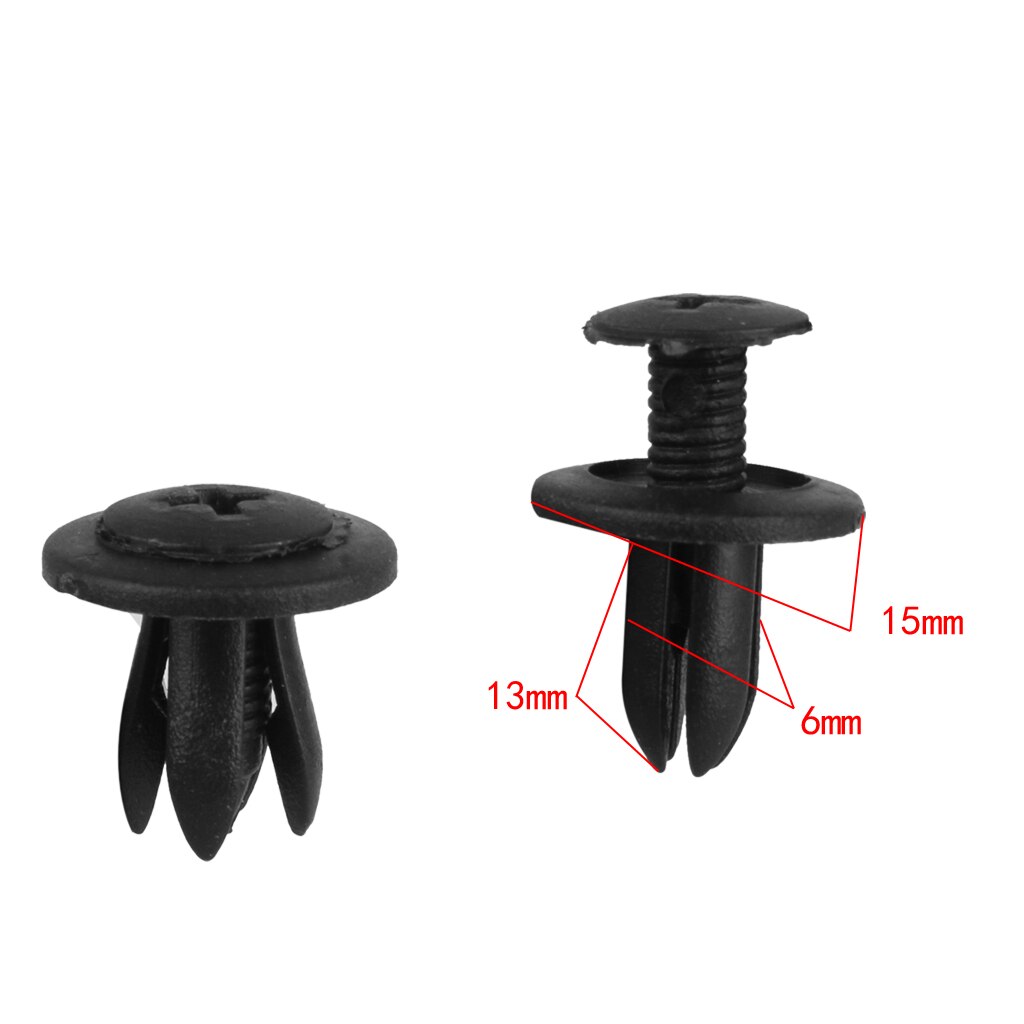 Pack of 30 Nylon Screw Fasteners Retainers Clip 6m... – Grandado