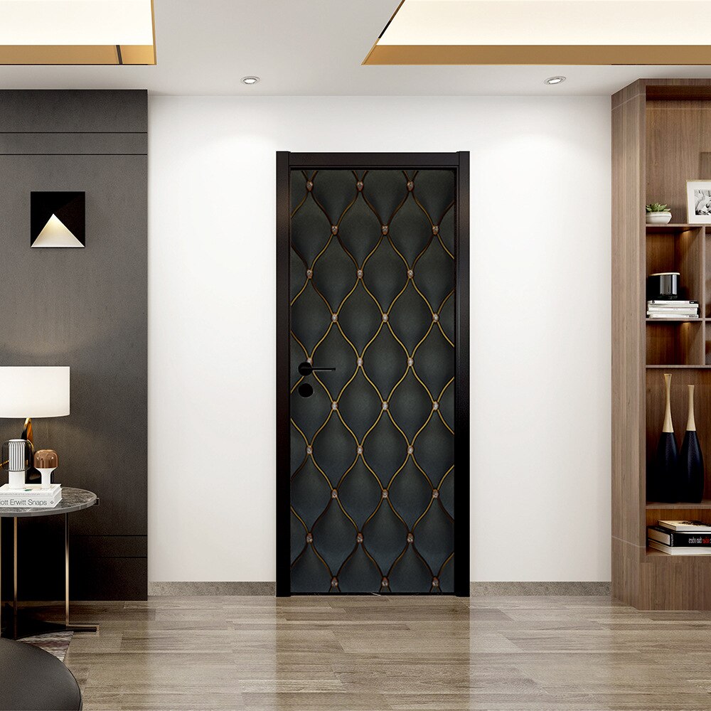 Modern Geometric Door Stickers PVC Self Adhesive V... – Grandado