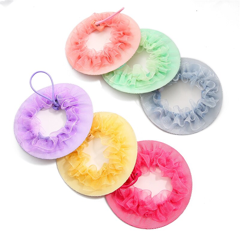 Cute Flower Girls 1PC Bun Hair Nets Adjustable Kid... – Vicedeal