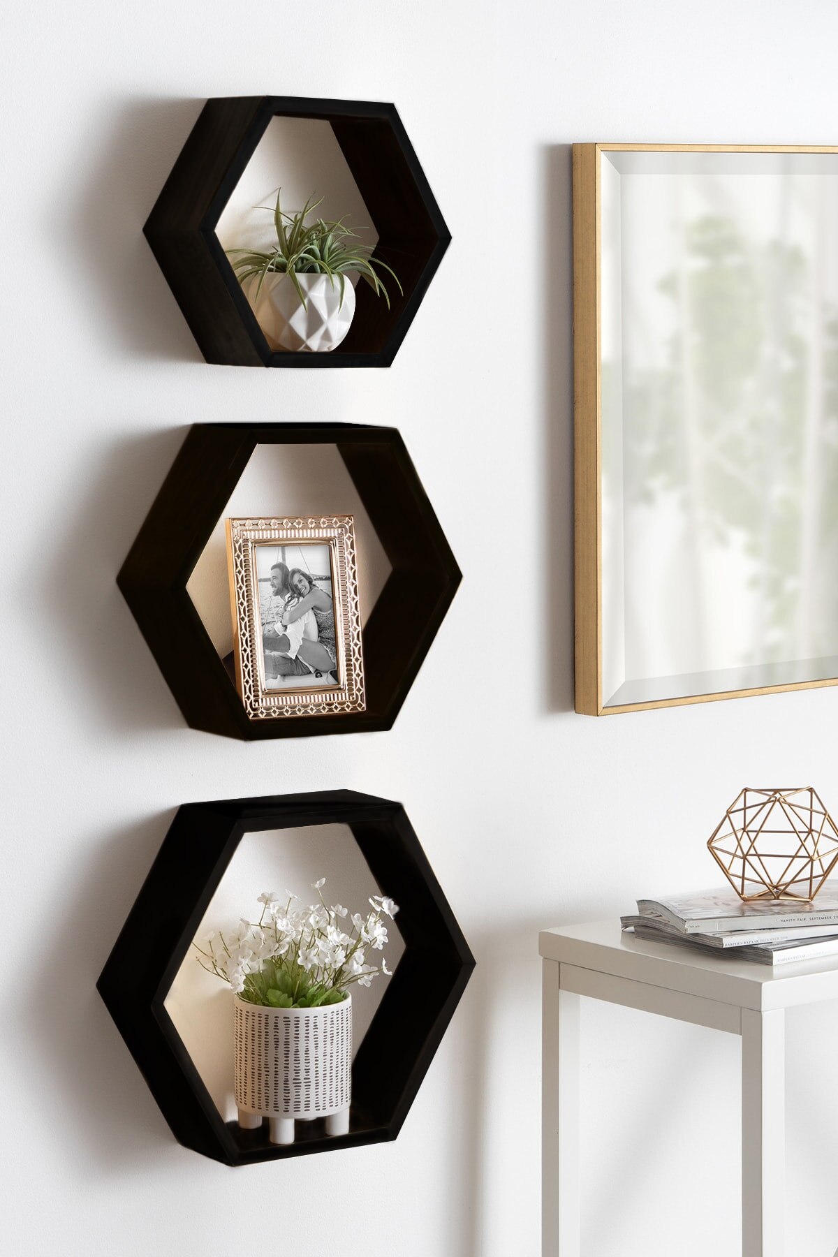 Wooden Shelves 3 Pcs Handmade Decorative Nordic Wa... – Grandado