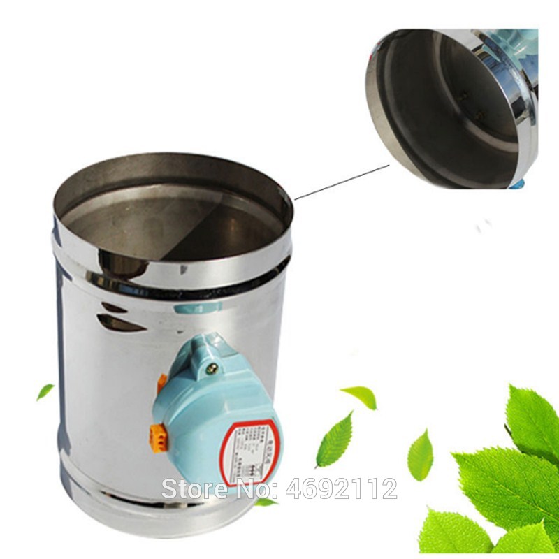 100mm stainless steel air damper valve HVAC electr... – Grandado