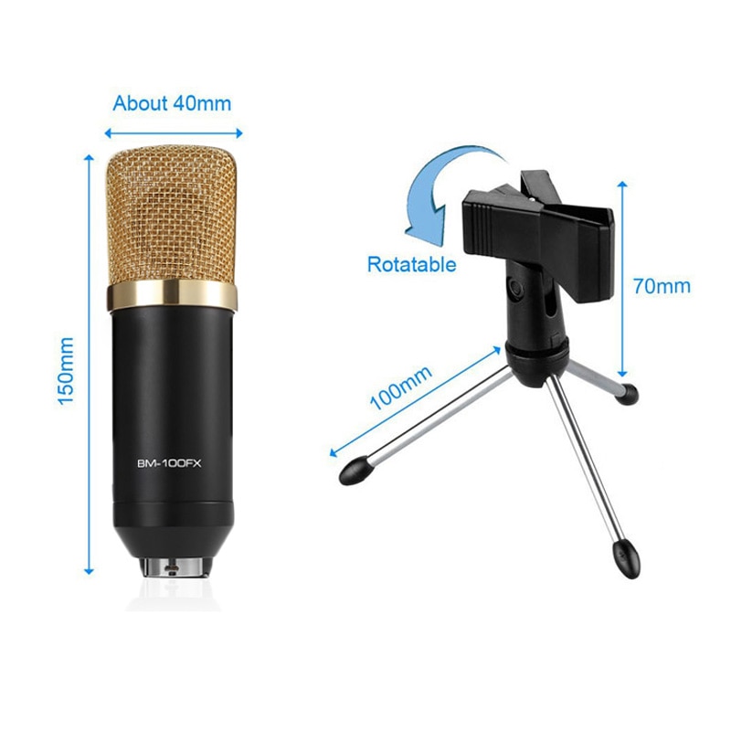 GBTIGER BM - 100FX USB Condenser Sound Recording M... – Vicedeal