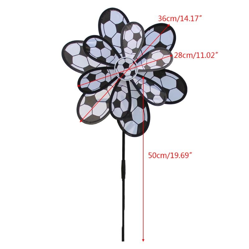 Kids Double Layer Football Windmill Wind Spinner P... – Grandado