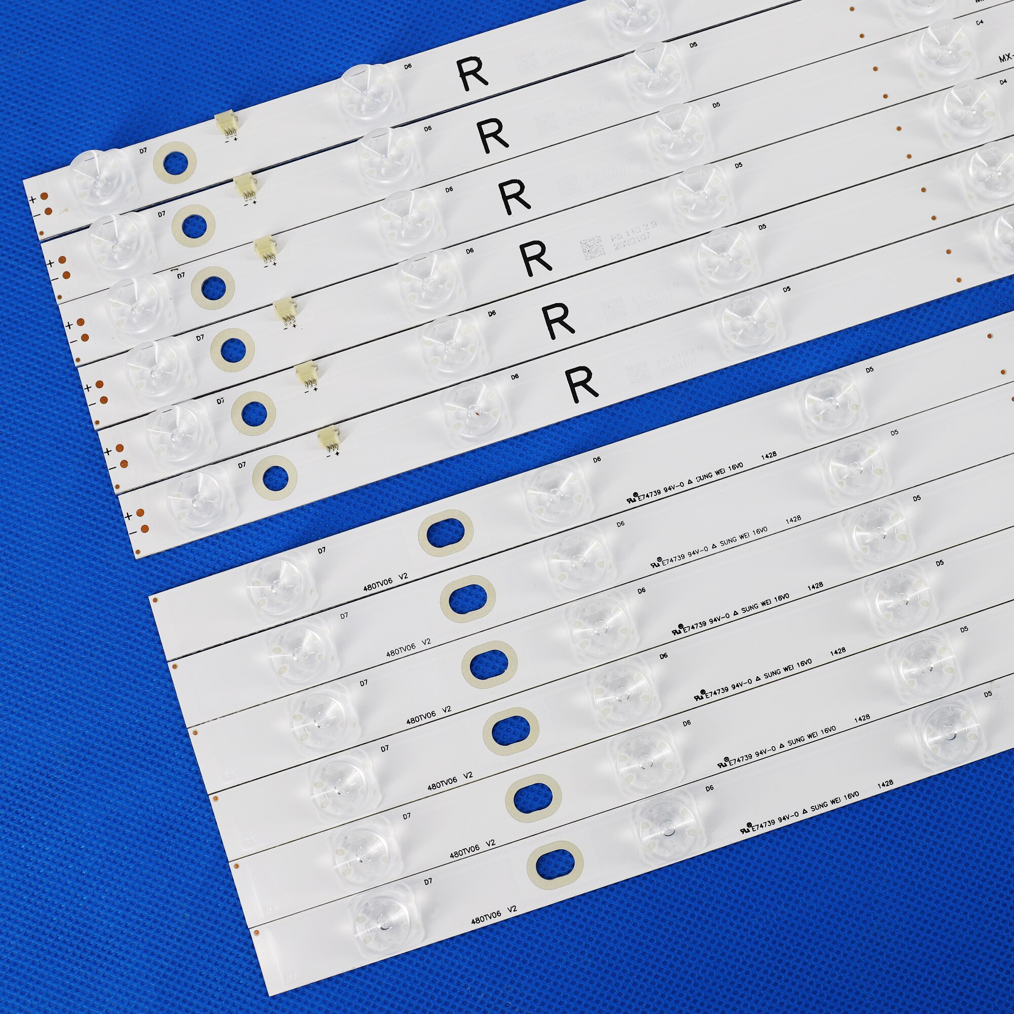 12 Stuks Led Strip 7 Lamp Voor Panasonic TX-48AX63... – Vicedeal