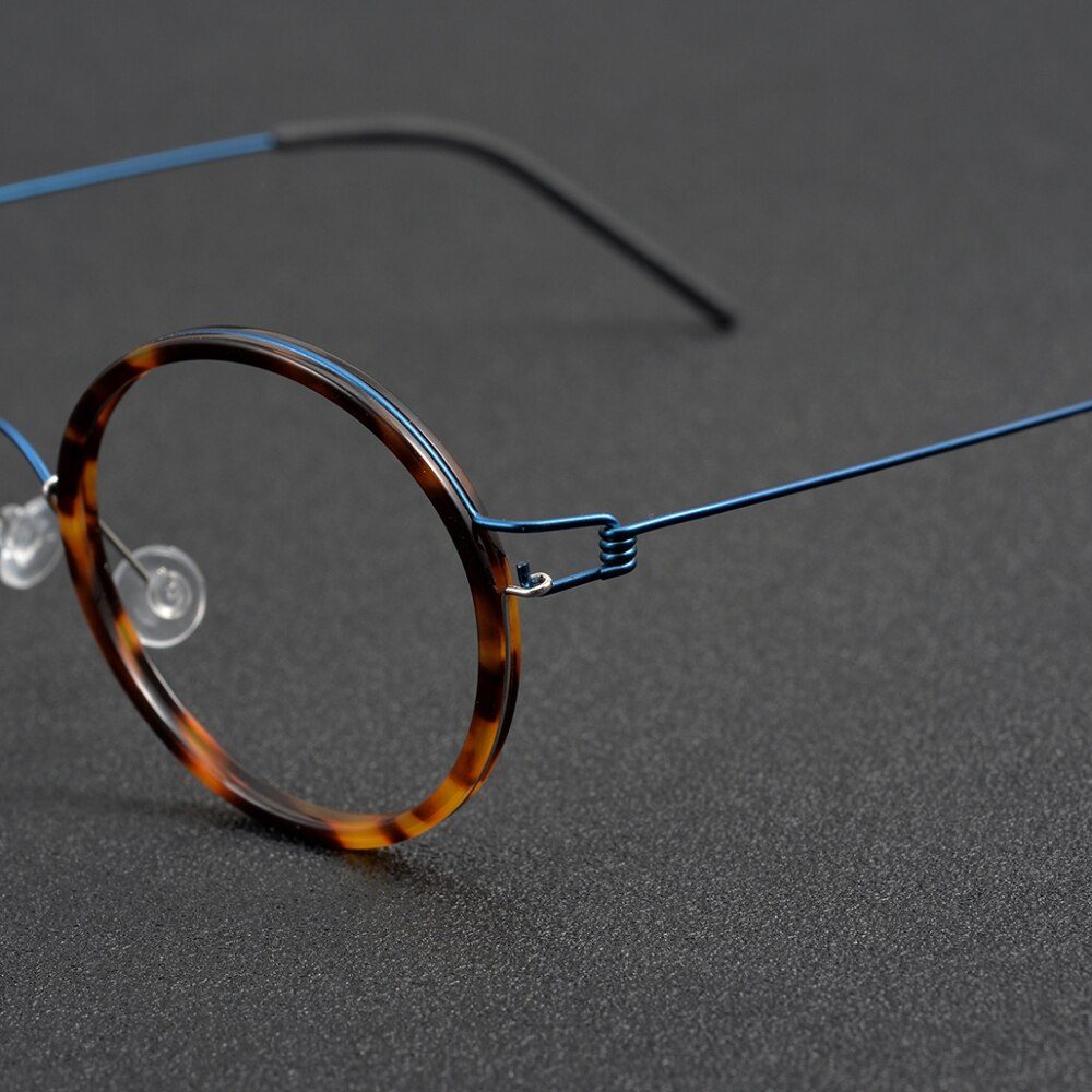 Handmade Retro Round Titanium Optical Glasses Fram... – Grandado