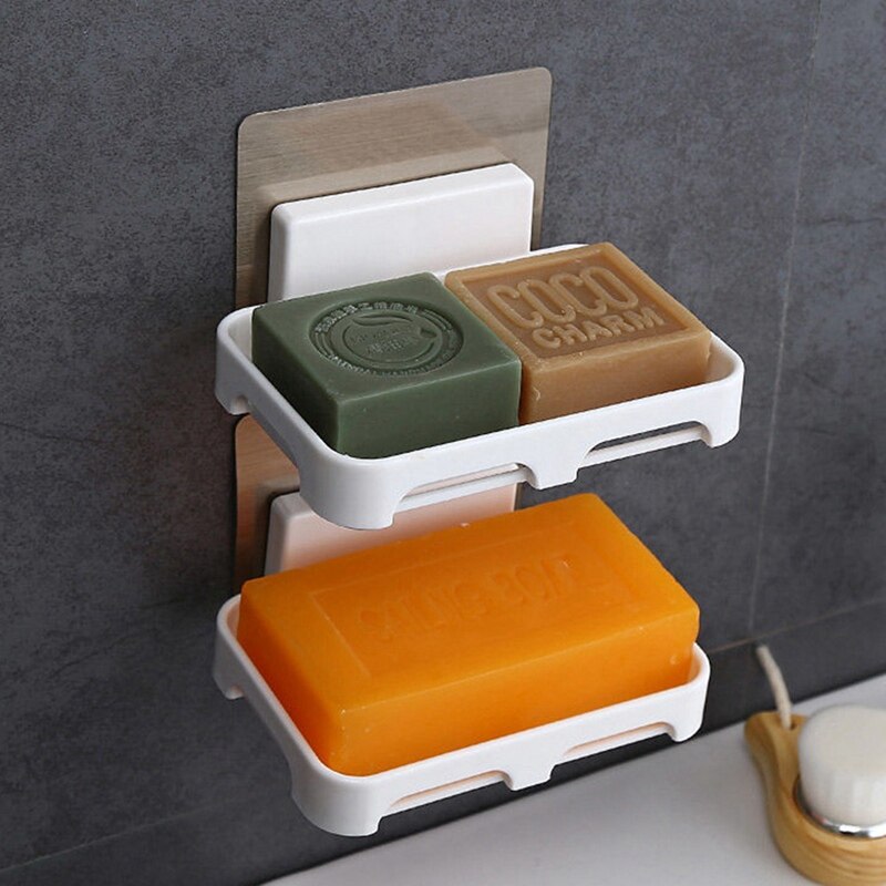 Seamless Trace Wall-Mounted Shower Soap Box Dish S... – Grandado