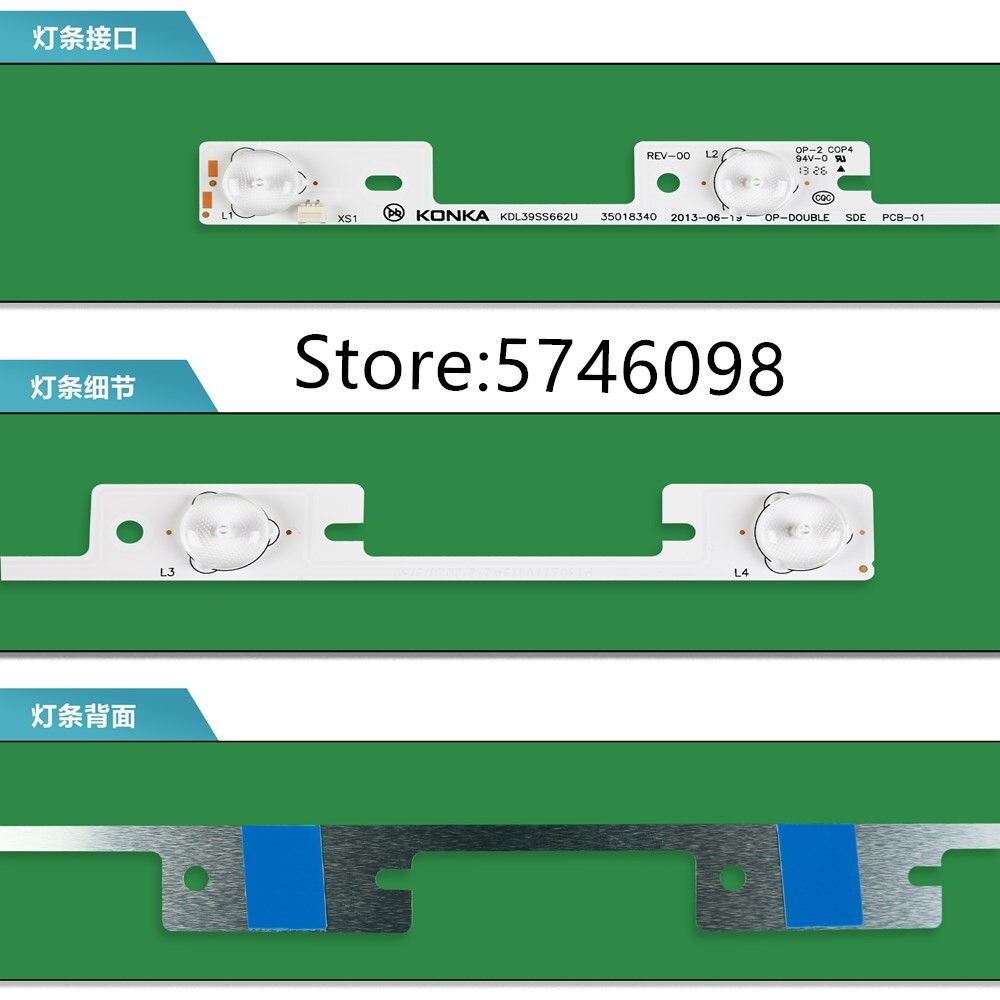 20 Pieces*4 LEDs*6V LED strips working for TV KDL3... – Grandado