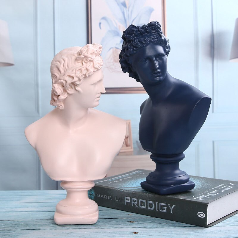 Nordic Apollo Character Statue Resin Bust Sketch S... – Grandado