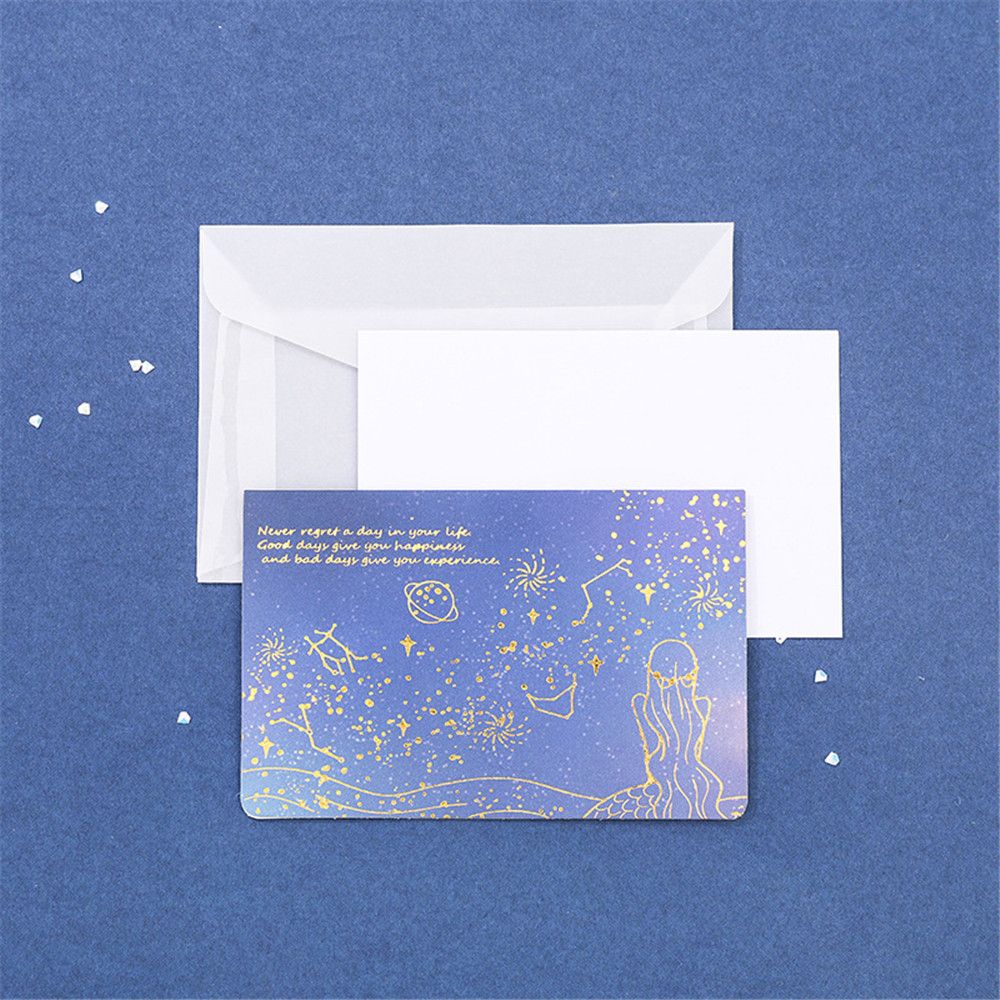 2 Sets Cartoon Mermaid Party Series Envelopes Kawa... – Vicedeal