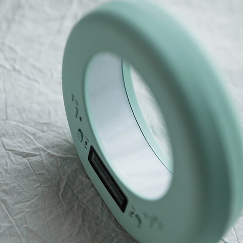 Simple Hidden Moon Night Light Alarm Clock USB Rec... – Grandado