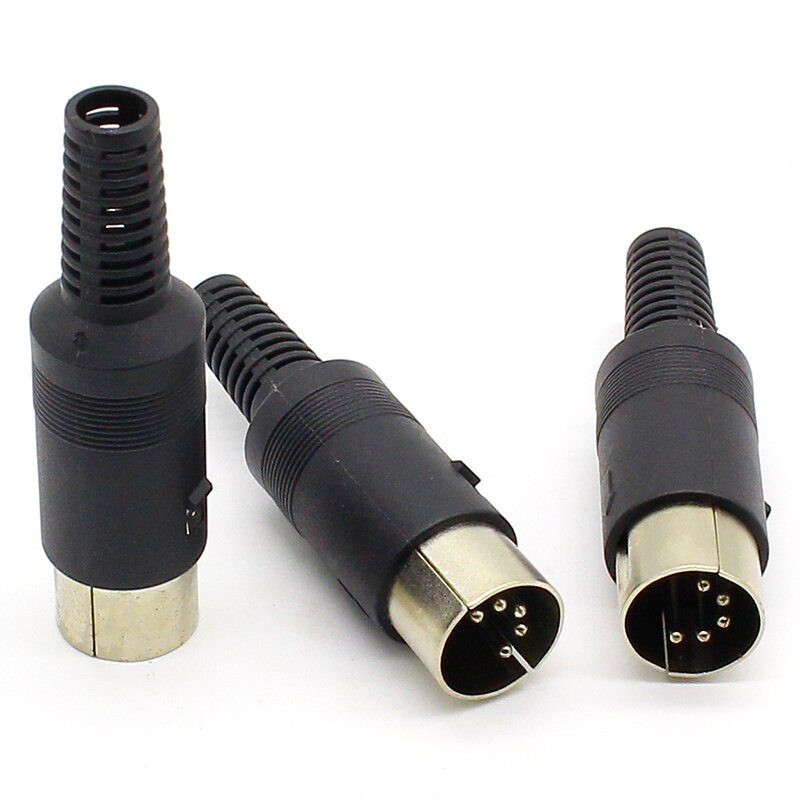 3 teile/los DIN stecker Kabel Stecker 5 Pin mit Ku... – Vicedeal