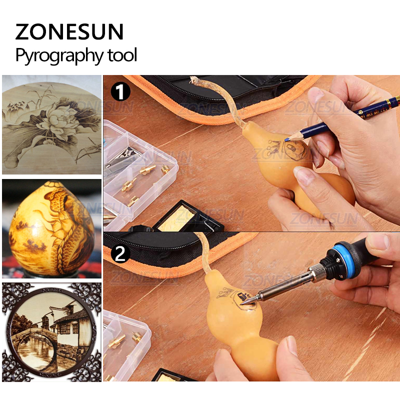 ZONESUN Foil Stamping Soldering Iron Carving Pyrog... – Vicedeal
