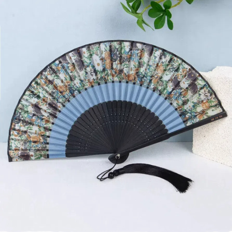 Folding Fan Bamboo Ventilatore Japanese Style Hand... – Grandado