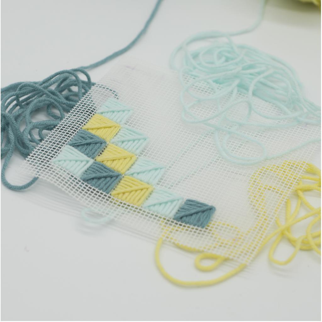 1set Blank Mesh Canvas DIY Kit Tool Embroidery Rug... – Grandado