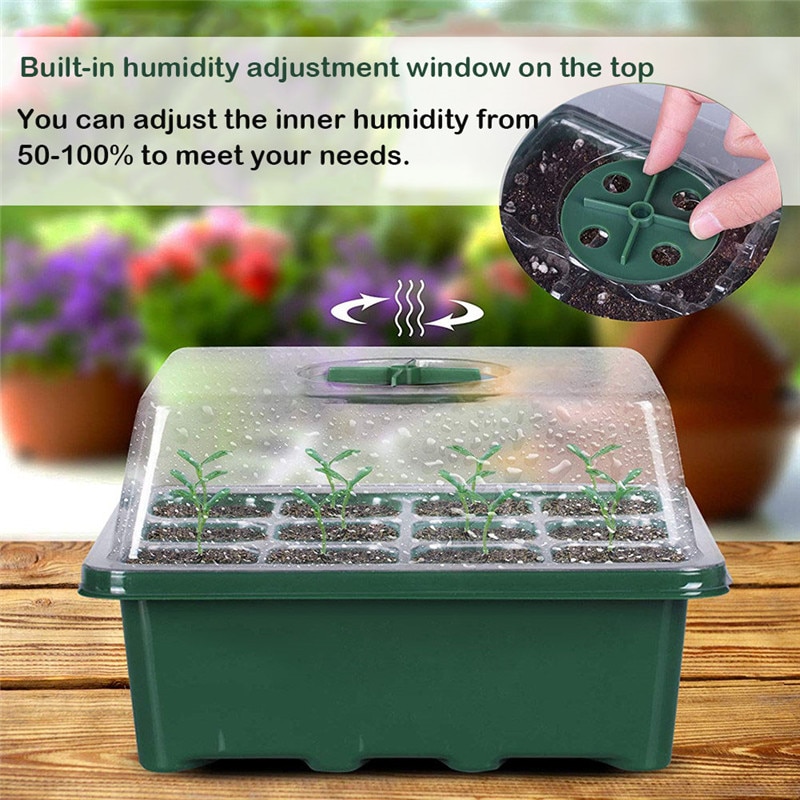 12 Cellen Gat Plant Zaden Grow Box Tuinieren Hydro... – Vicedeal