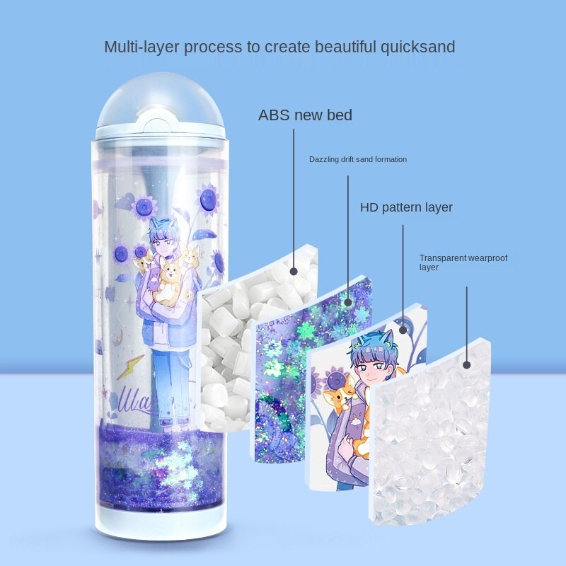 Pencil Case Tumbler Quicksand Pencil Case Space Ca... – Grandado