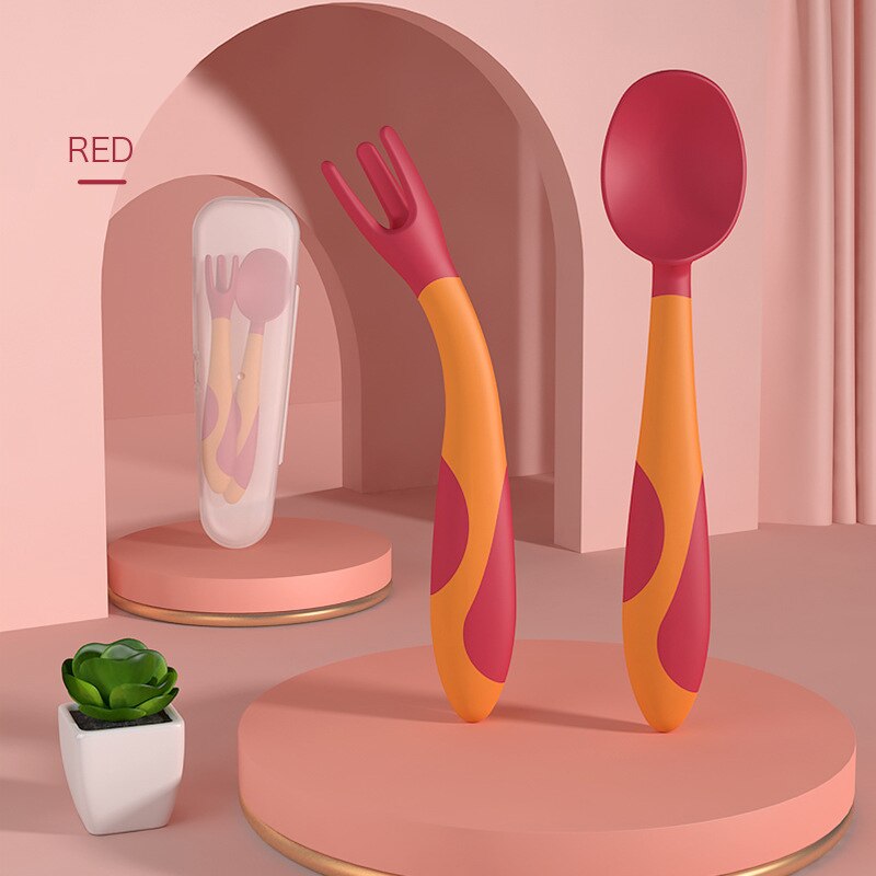 2Pcs Baby Utensils Set Auxiliary Food Silicone Spo... – Vicedeal