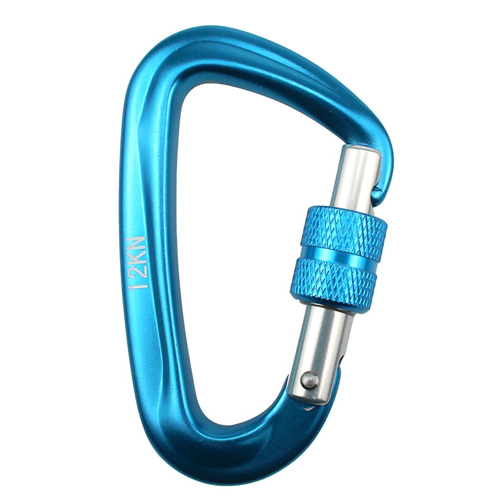12KN mountaineering climbing carabiner D-shaped sc... – Vicedeal