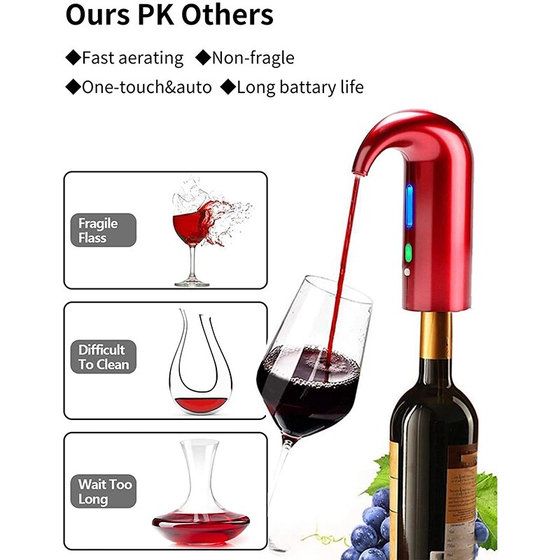 Red Wine Electric Wine Decanter,Red White Wine Acc... – Grandado
