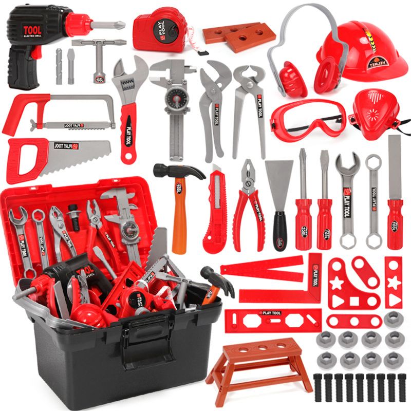 Kit de caja de herramientas para niños, juguetes e... – Grandado