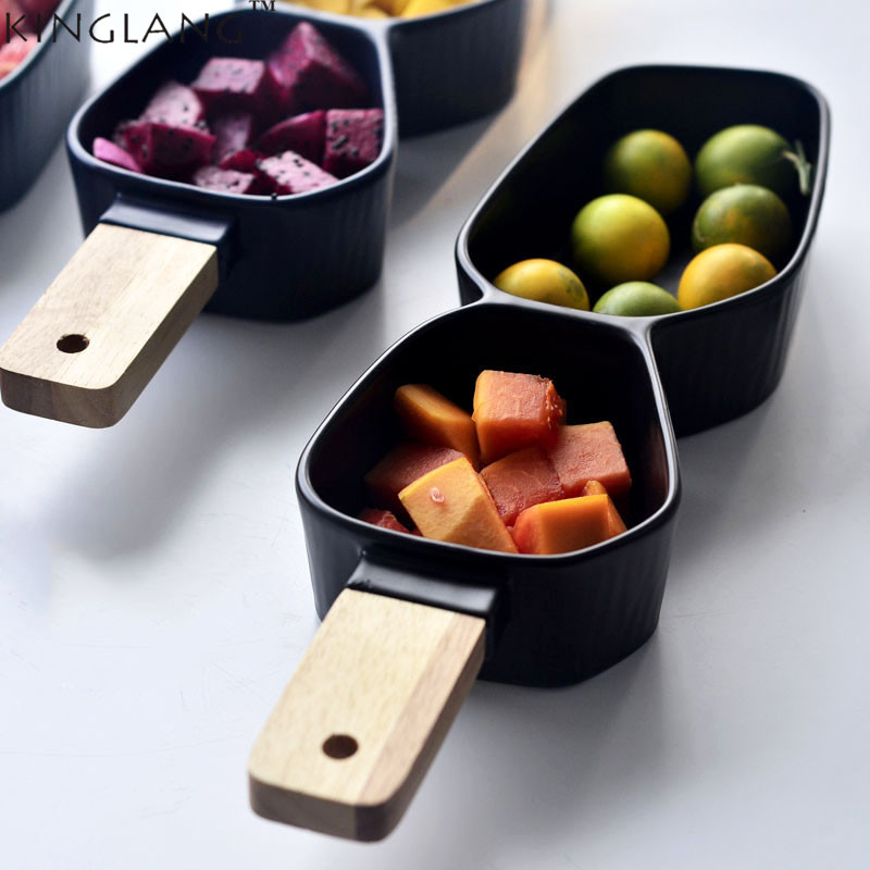 Gute nordic unterteilt schüssel platte mit griff g... – Vicedeal