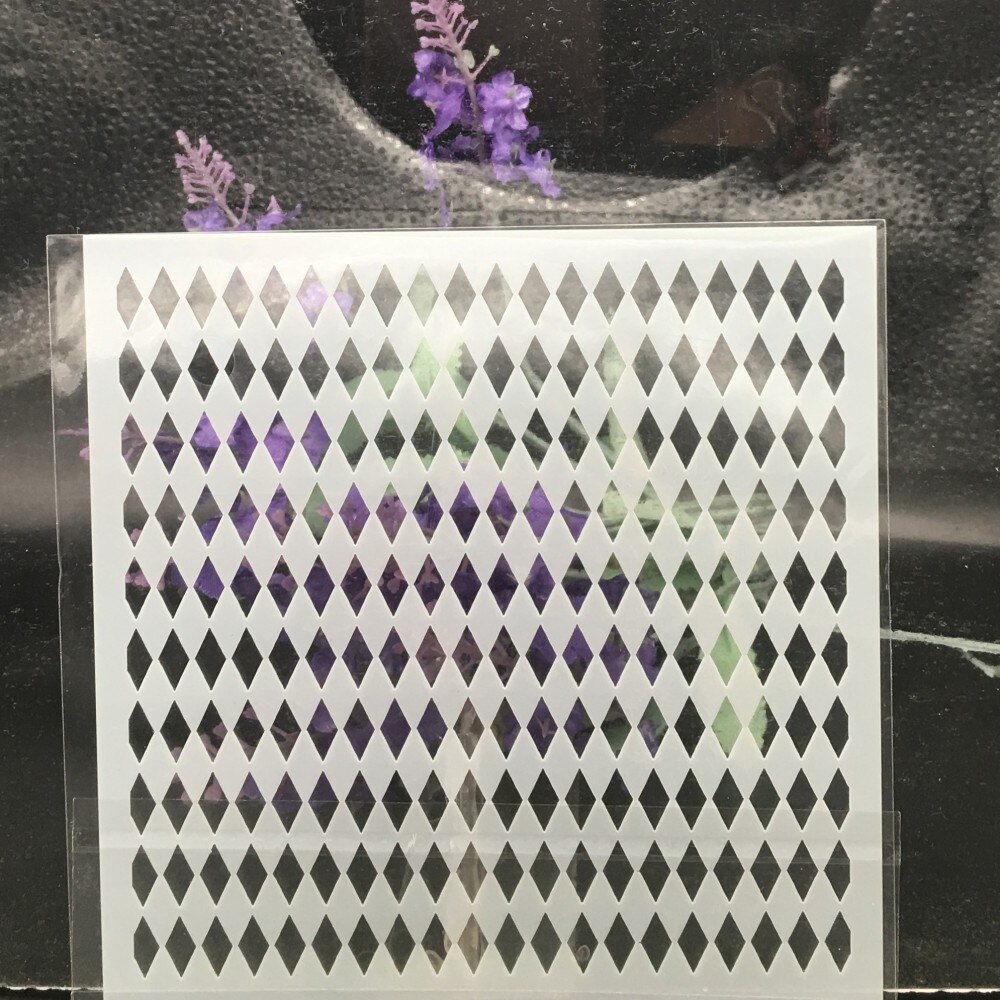 5.9inch Diamond Texture DIY Craft Layering Stencil... – Grandado