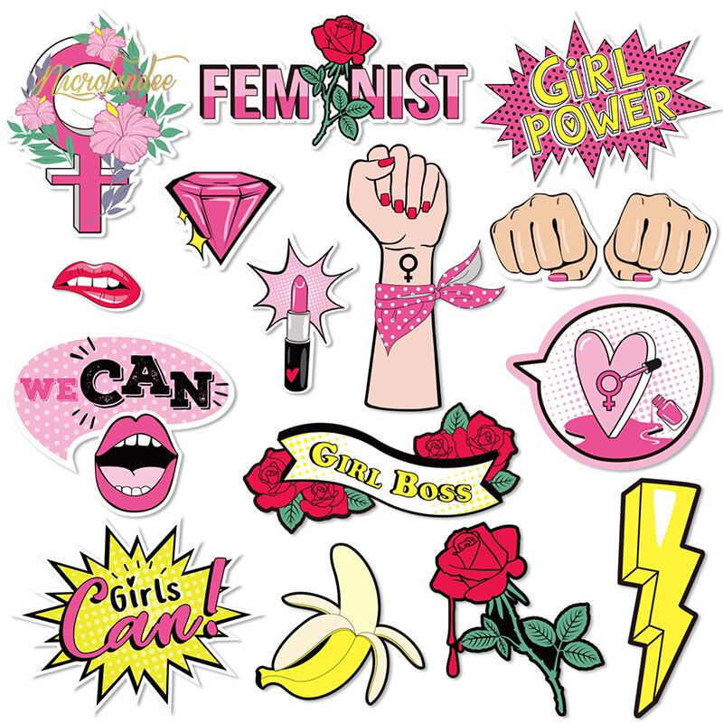 NICROLANDEE 15 Count Girl Power Party Centerpiece ... – Grandado