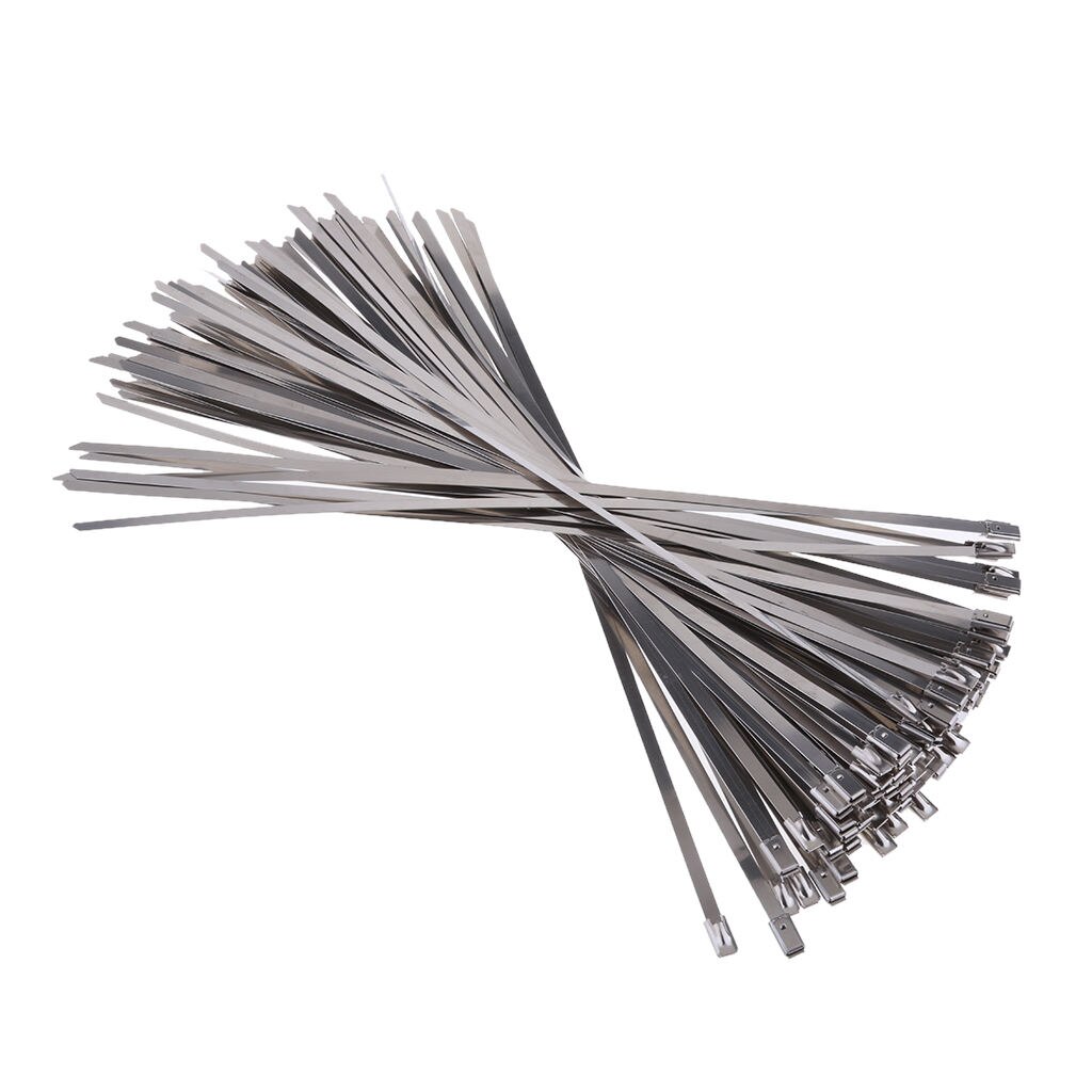 100 Pieces Stainless Steel Metal Exhaust Pipe Wrap... – Grandado