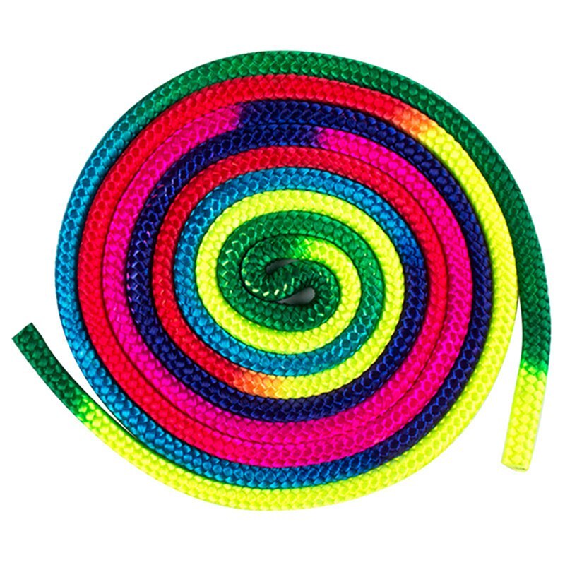 Rainbow Color Rhythmic Gymnastics Rope Solid Compe... – Grandado