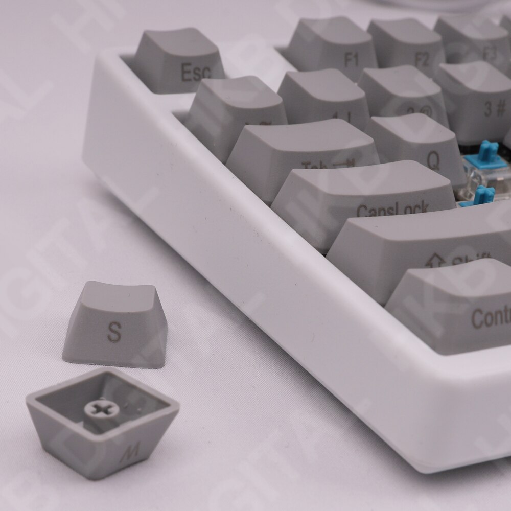 Gray Mechanical Keyboard Keycaps PBT OEM Profile H... – Vicedeal