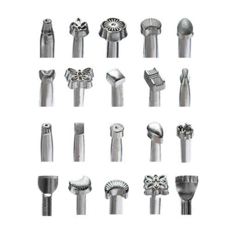 Lot de 20 pièces d'estampage en cuir, outil de bri... – Grandado