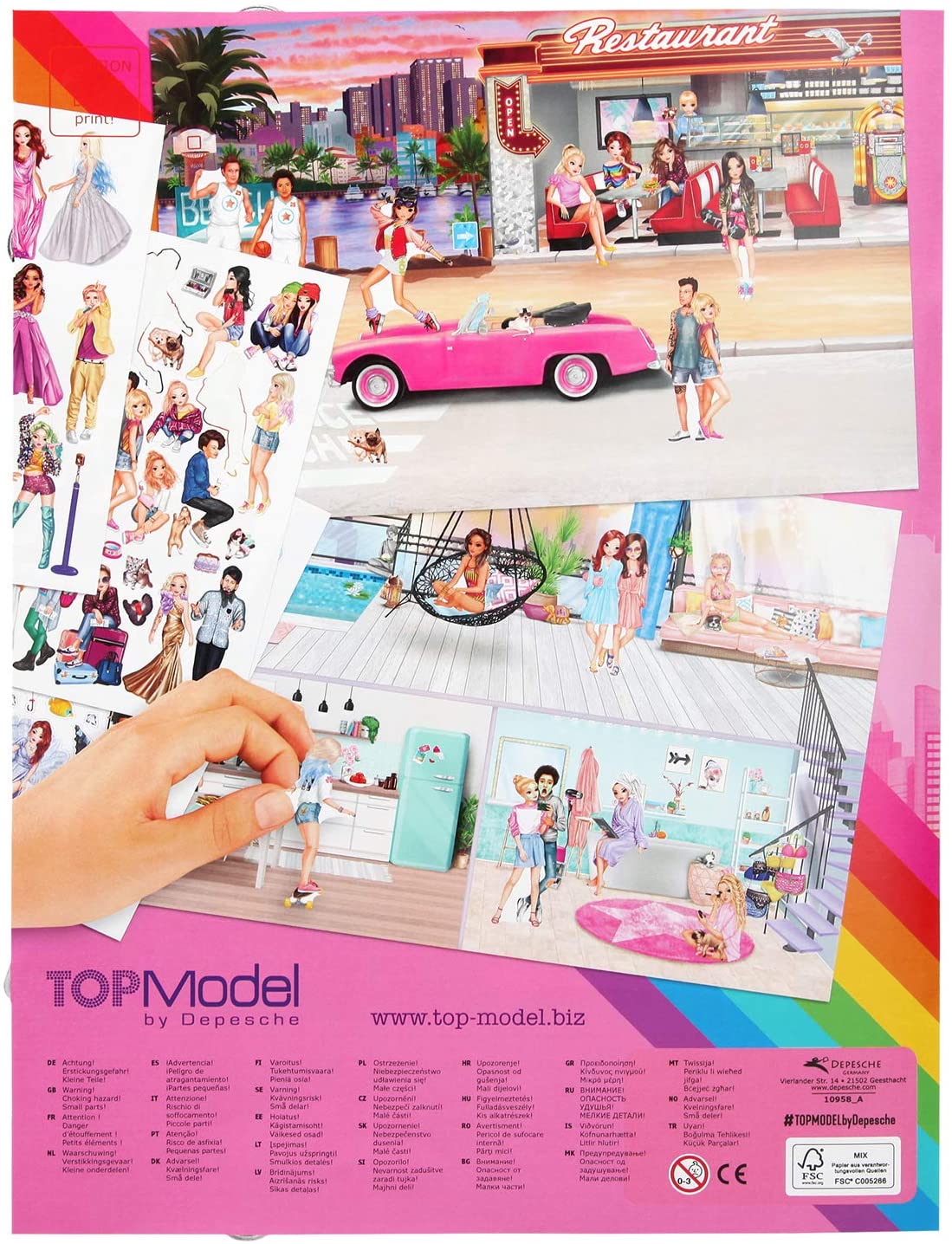 Top Model Stickerworld Sticker Album Boek School O... – Vicedeal