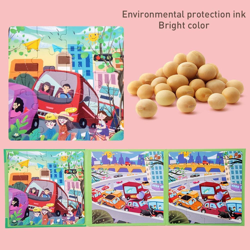 Jigsaw Puzzle Book Kids 2 in 1 Portable Folding Ma... – Grandado