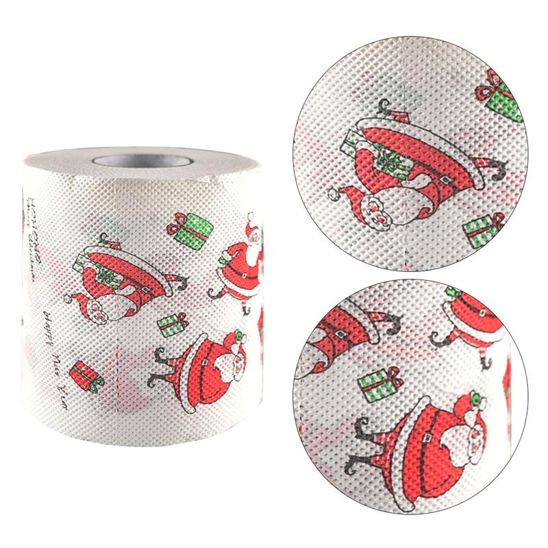 Toilet Paper Roll Christmas Santa Printing Roll Pa... – Vicedeal