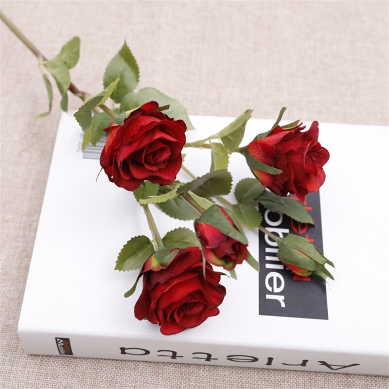 Artificial High Bright Artificial Small Roses Arti... – Grandado