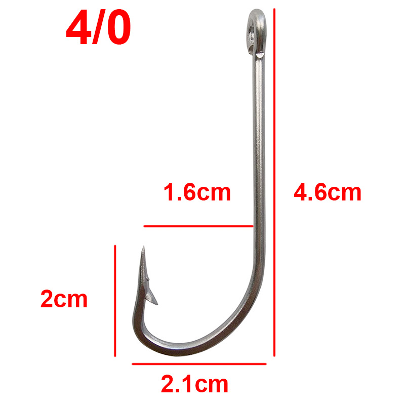 Stainless steel hooks for fishing, large hooks, ex... – Grandado