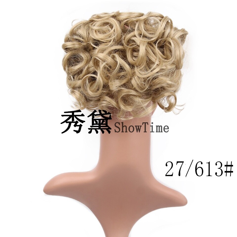 Womens Wave Curly chignon Comb Clip In On Hair Bun... – Grandado